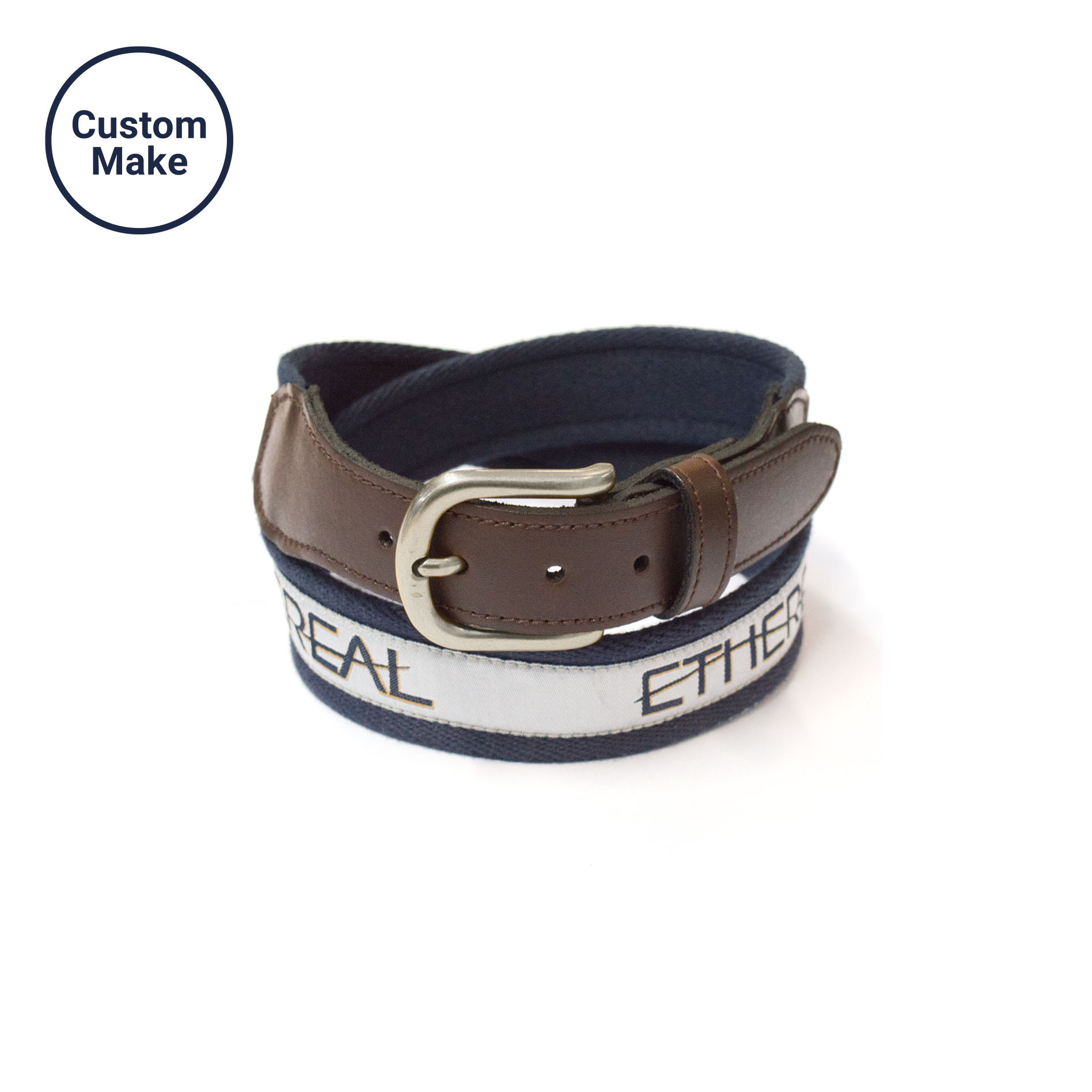 Men's Leather Tab Belt - VMG Clothing