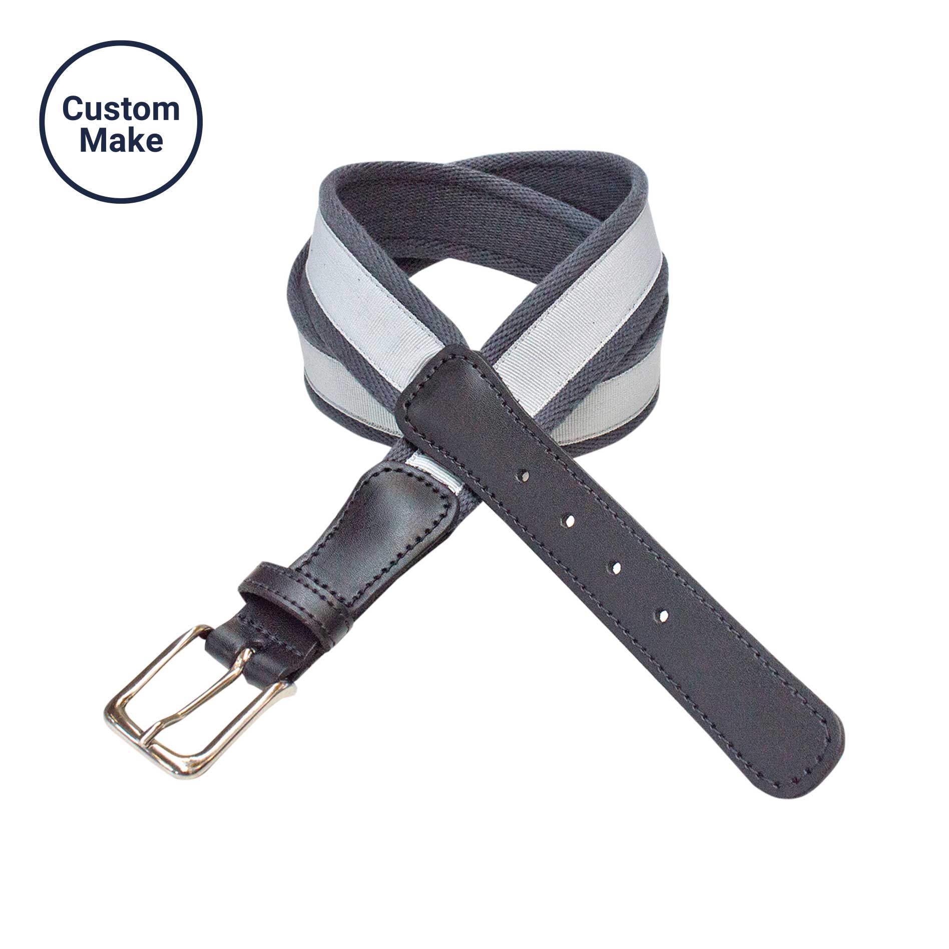 Men's Leather Tab Belt - VMG Clothing