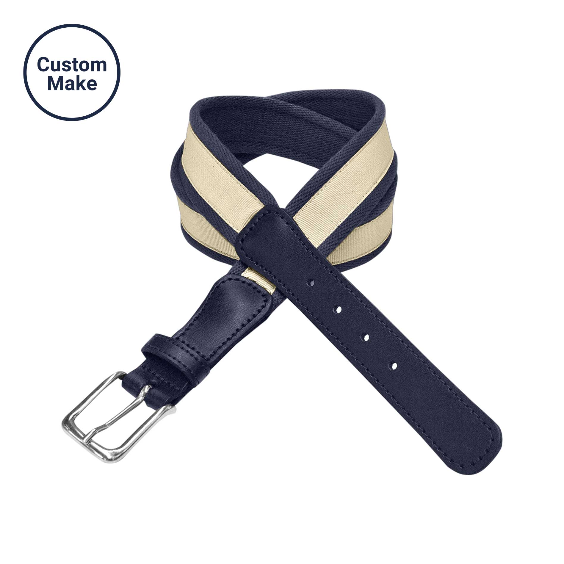 Men's Leather Tab Belt - VMG Clothing